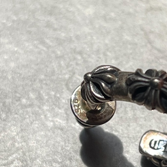 Chrome Hearts | Accessories | Chrome Hearts Plus Band Hoop Earring ...
